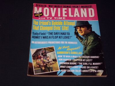 1968 JULY MOVIELAND & TV TIME MAGAZINE - ELVIS PRESLEY COVER - E 13192 ...
