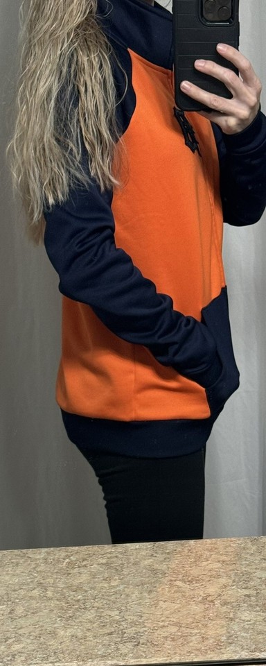 Victoria Secret Detroit Tigers MLB Full Zip Jacket Orange & Navy Blue S ...