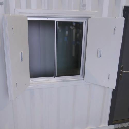 Container Window Shutter Site Office | Glazing | Anti Vandal Security ...