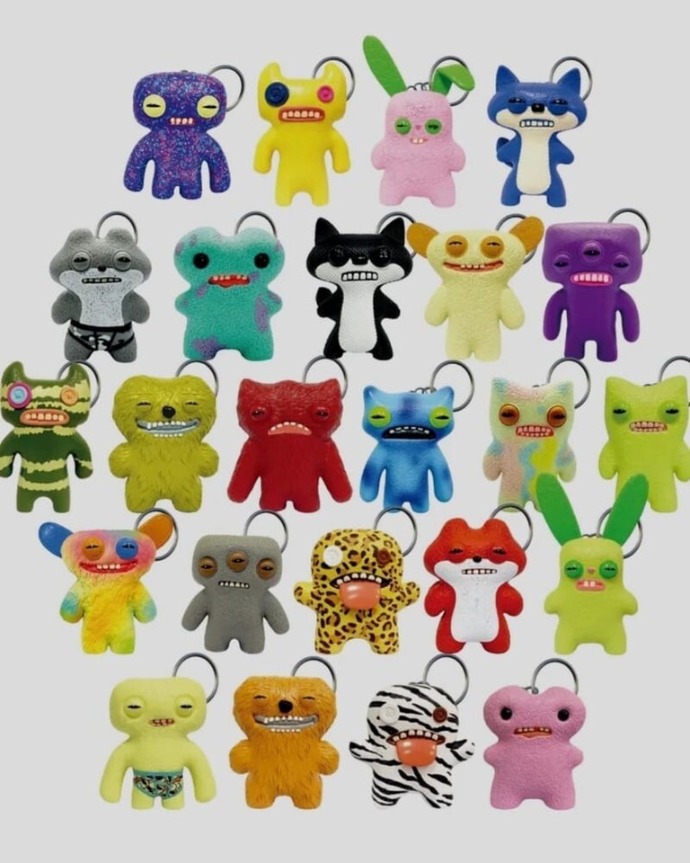 FUGGLER FUNNY UGLY MONSTER COLLECTIBLE KEYCHAIN 24PACK=1BOX | eBay