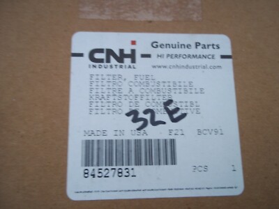 GENUINE CNH NEW HOLLAND FUEL FILTER P/N 84527831 | eBay