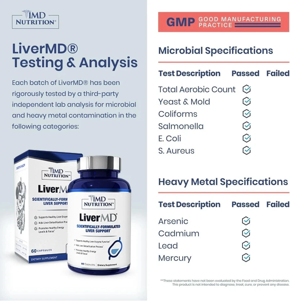 2 Packs 1MD Nutrition LiverMD - Liver Support Supplement New | Exp 11/ ...