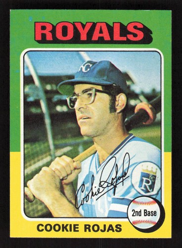 Cookie Rojas 1975 Topps #169 Kansas City Royals Baseball Card VG-VGEX ...