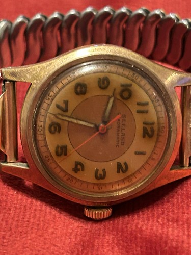 Vintage Seeland Quadramatic Men’s Watch Bullseye Dial Original Band For ...