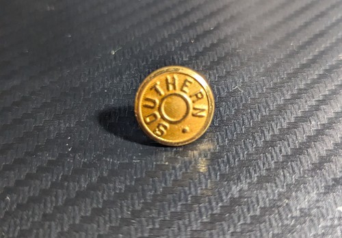 Southern Railway Railroad Uniform Button 24 Ligne Gilt Waterbury Marked ...