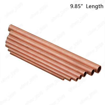 99.9% Pure Copper Tube Copper Pipe Length 250mm Select Size | eBay
