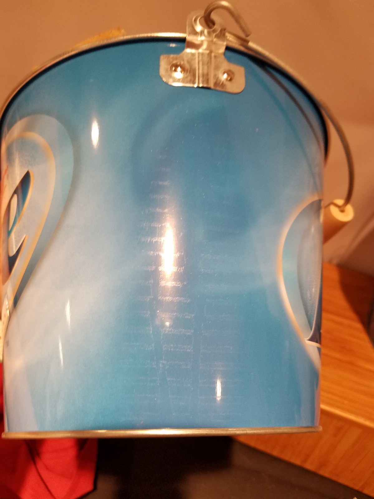 (1) Miller Lite Ice Bucket Party Drink Beer Holder Pail mancave w wood ...