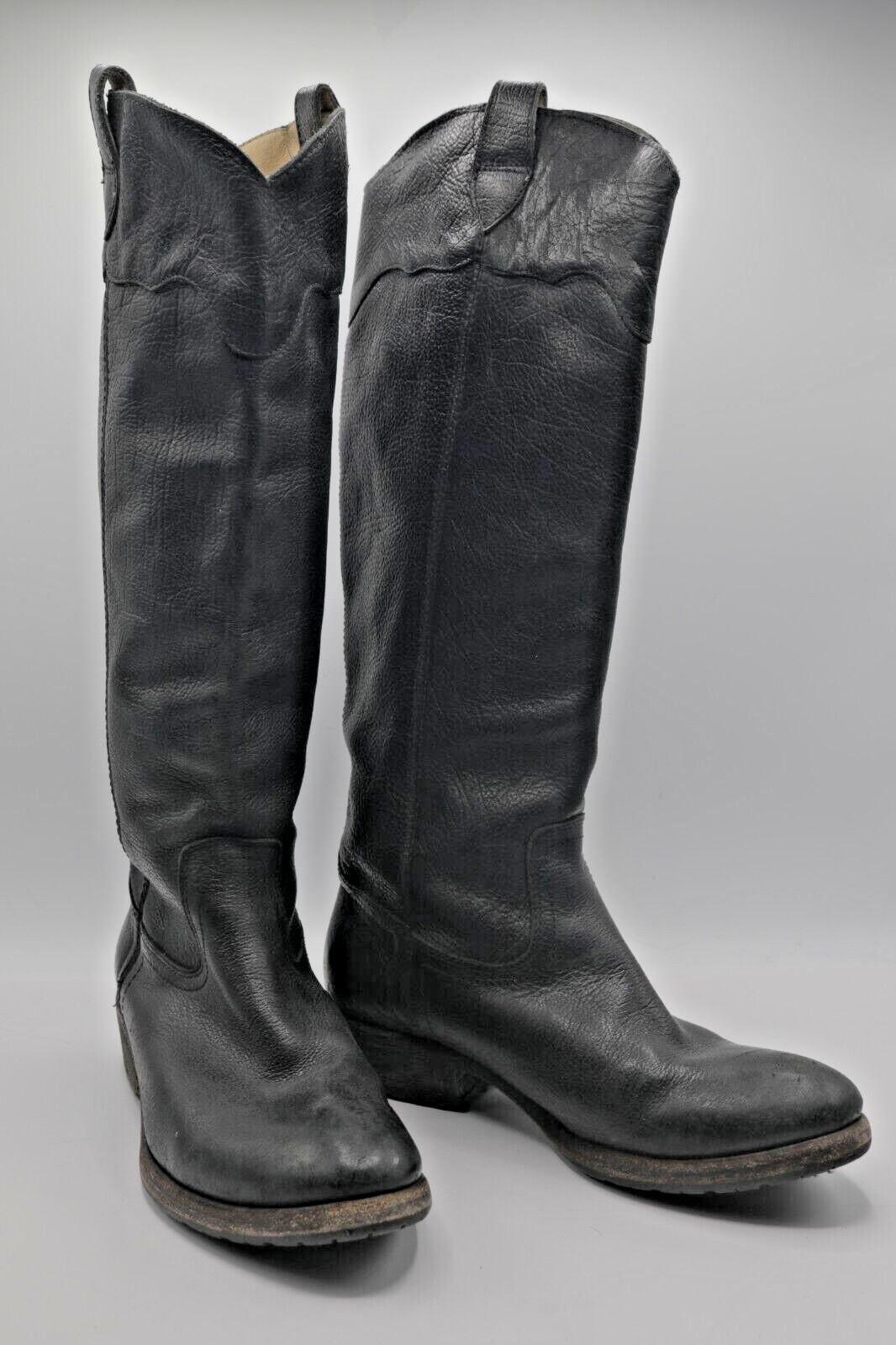 Womens Frye Carson Lug Black Riding Boot - Size 6.5B | eBay