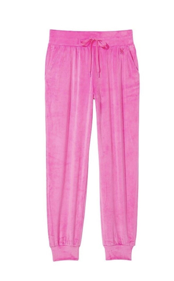 VICTORIA'S SECRET ON POINT VELOUR FULL ZIP HOODIE TRACK PANT SET XS S M ...