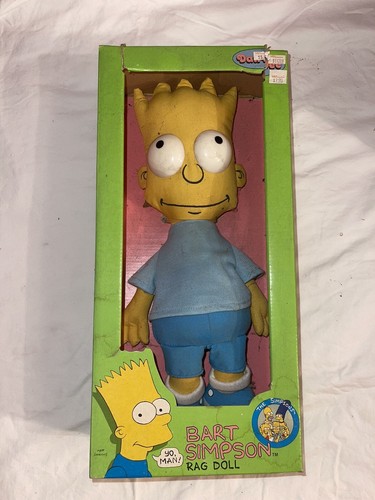 Bart Simpson Rag Doll Dan Dee In Original Box New XL Tall 16” VINTAGE ...