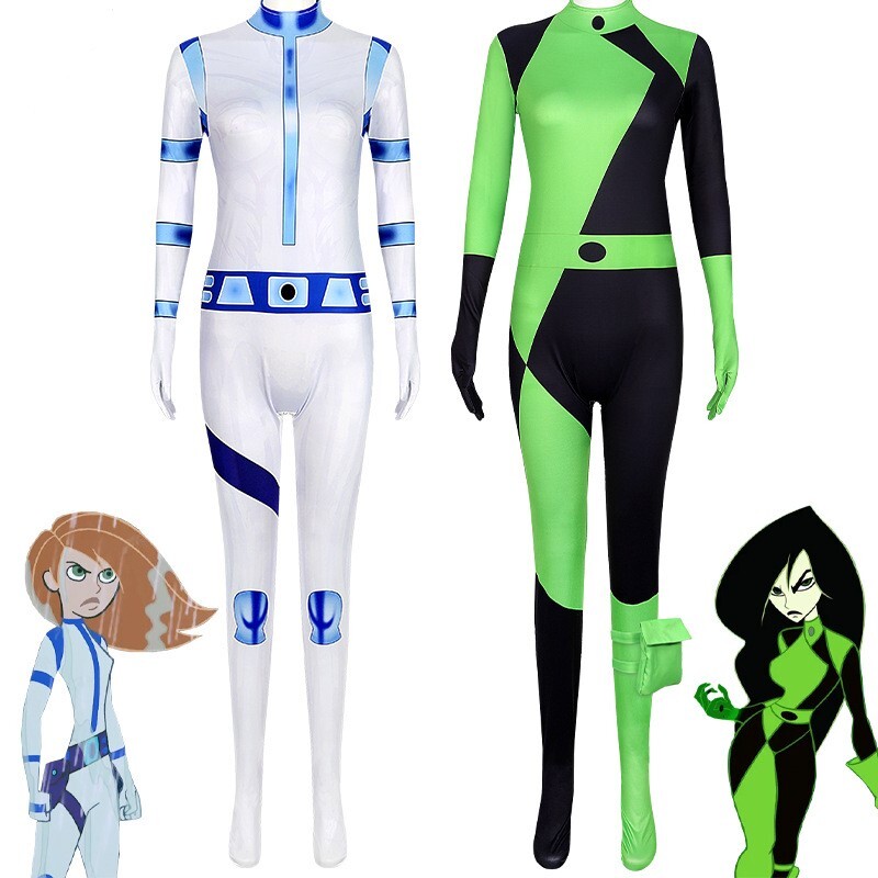 Disfraces De Kim Possible Y Shego Kim Possible Shego Cosplay Costume