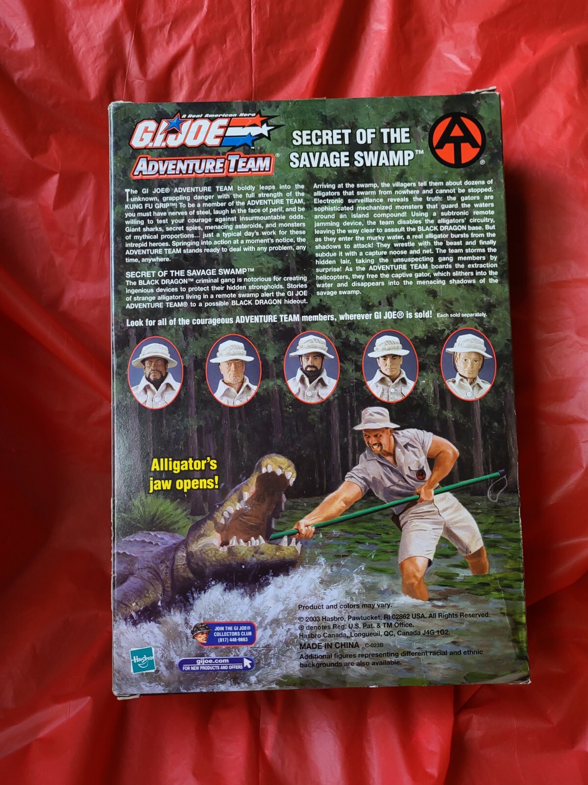 GI JOE Adventure Team 12" Secret of the Savage Swamp w Alligator NIB ...