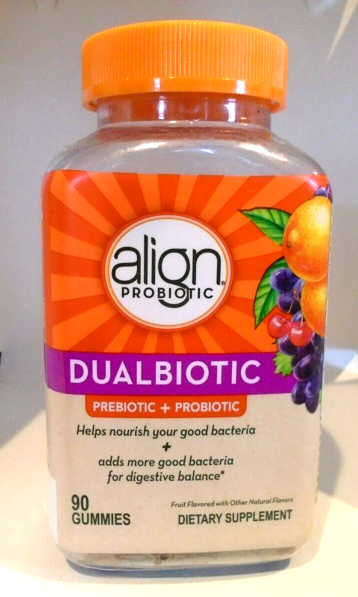 Align DualBiotic, Prebiotic + Probiotic Supplement Gummies - 90 Count ...