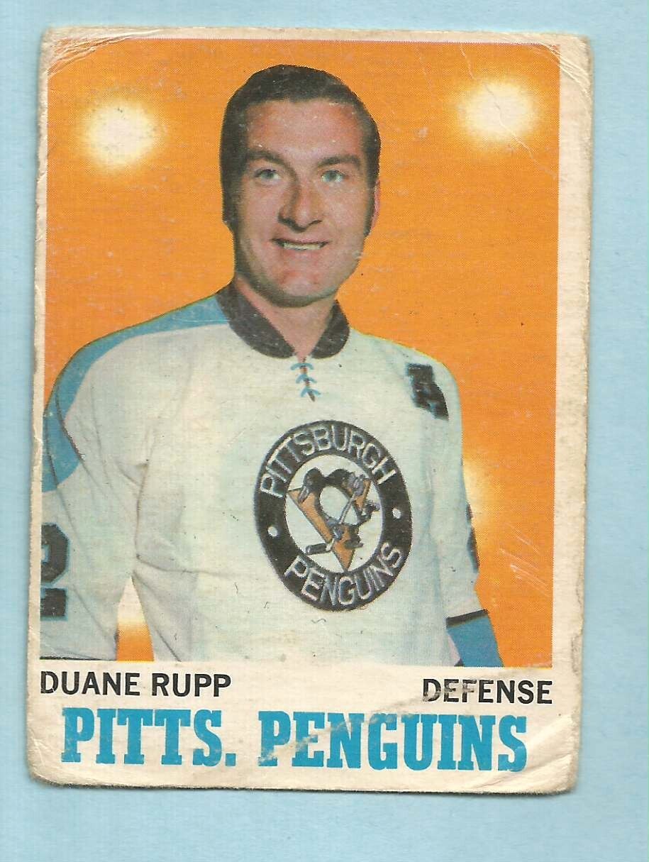 1970-71 OPC O-Pee-Chee Hockey Duane Rupp #89 Pittsburgh Penguins LOW ...