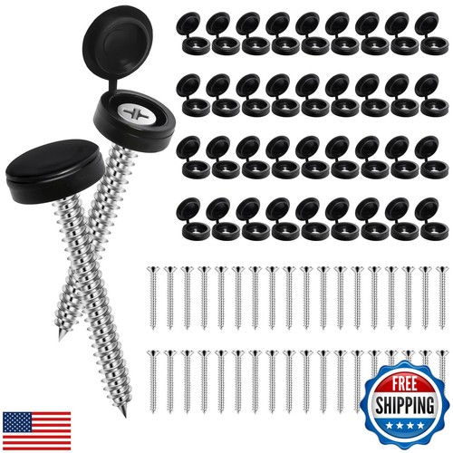 36 Set Shutter Screws and Caps #8 x 2 Inch Shutters Exterior with Cap ...