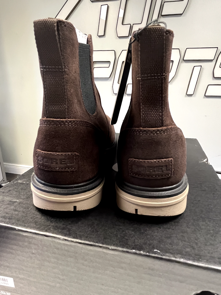 Sorel Men's Carson Chelsea Waterproof Boots Blackened Brown Suede Size ...