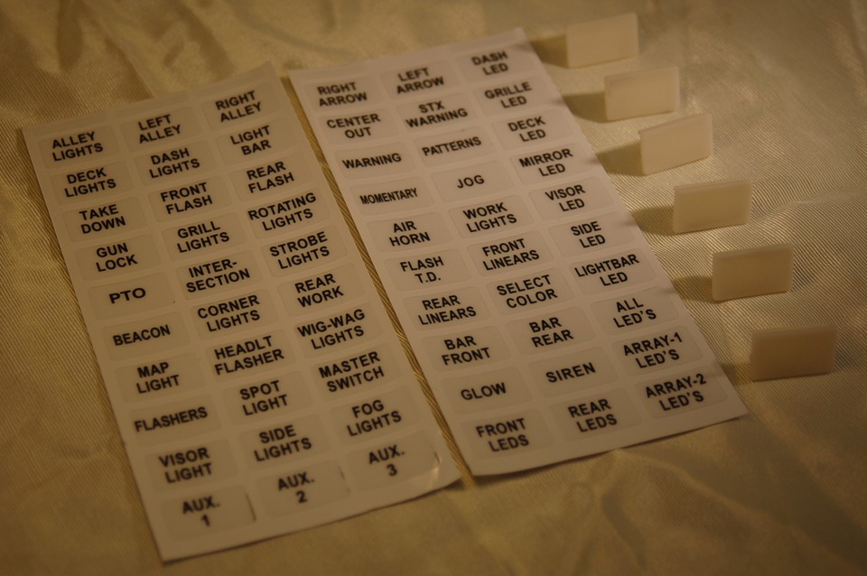 Federal Signal SW300 Switchbox Label Code3 Shome able2 fed sig ...