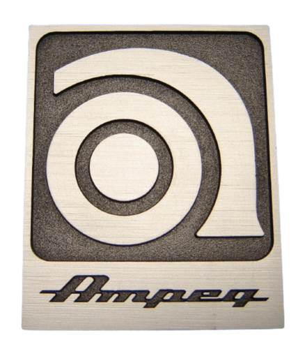 New Ampeg Logo Amplifier Plate - Metal - 3.2" X 3.9" | eBay