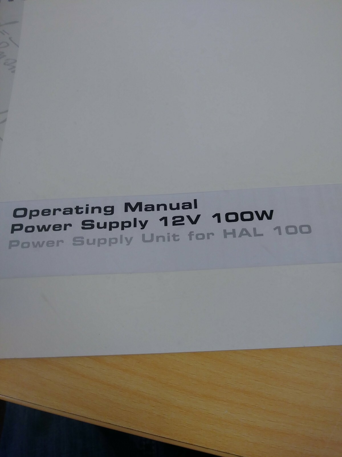 Operating Manual Power Supply 12v 100w Power Supply Unit Hal 100 | eBay