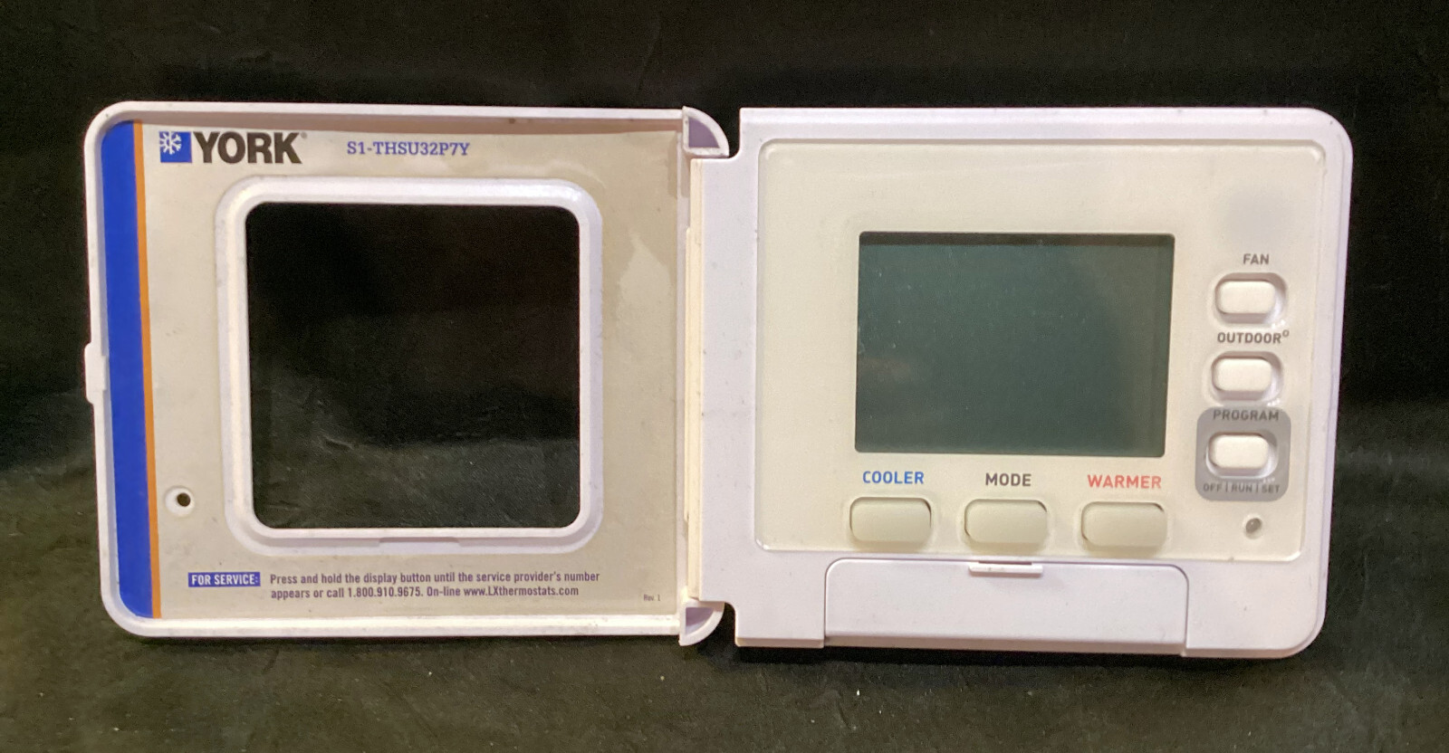 YORK LX Series Residential Digital Thermostat S1-THSU32P7Y Backlit ...