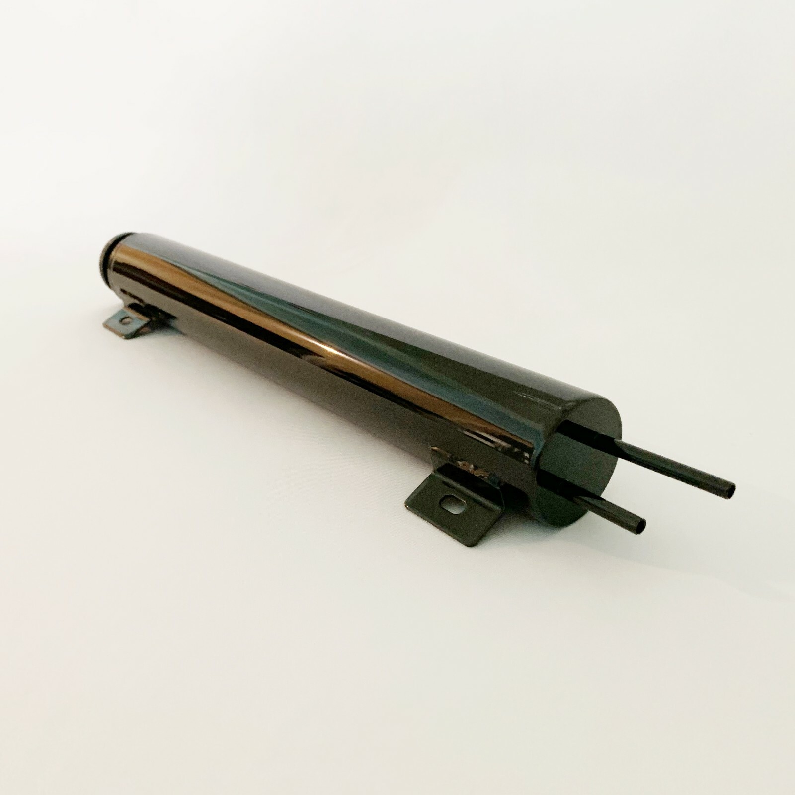 15" x 2" Custom BLACK Stainless Steel Overflow Tank - Coolant Recovery ...
