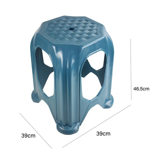 Large Tall Plastic Garden Stool Stackable Outdoor Indoor Chair Stool ...
