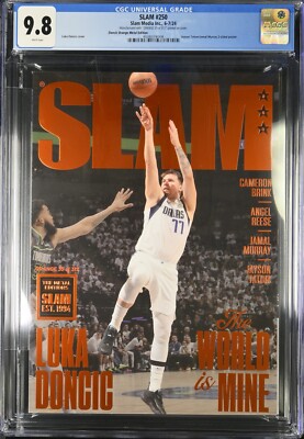 🔥 SLAM #250 Luka Doncic ORANGE Metal Variant - June July 2024 - CGC 9.8 ...