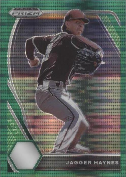 2021 Panini Prizm Draft Picks - Jagger Haynes #PDP219 Green Pulsar ...