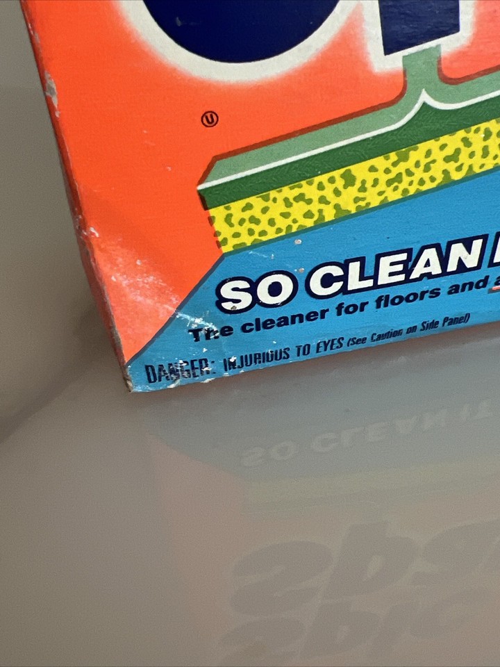 Vintage Spic and Span Floor Cleaner Box Prop Advertising No Rinse ...