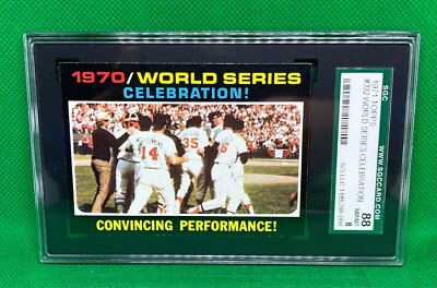 1971 TOPPS WORLD SERIES CELEBRATION #332 SGC 88 NM/MT 8 BALTIMORE ...