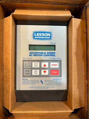 Leeson Speedmaster Adjustable Speed AC Motor Controller # 174916 HP 1-1 ...
