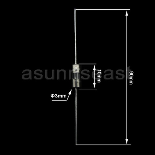 200PCS 4A 250V Quick Fast Blow Glass Tube Fuse 3x10mm Axial Leaded ...