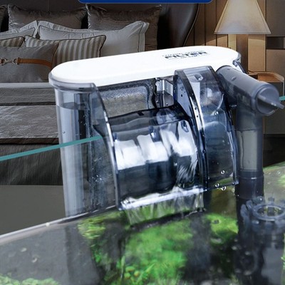 Slim Aquarium Filter, Quiet Fish Tank HOB Filters for up to 5 Gallon ...