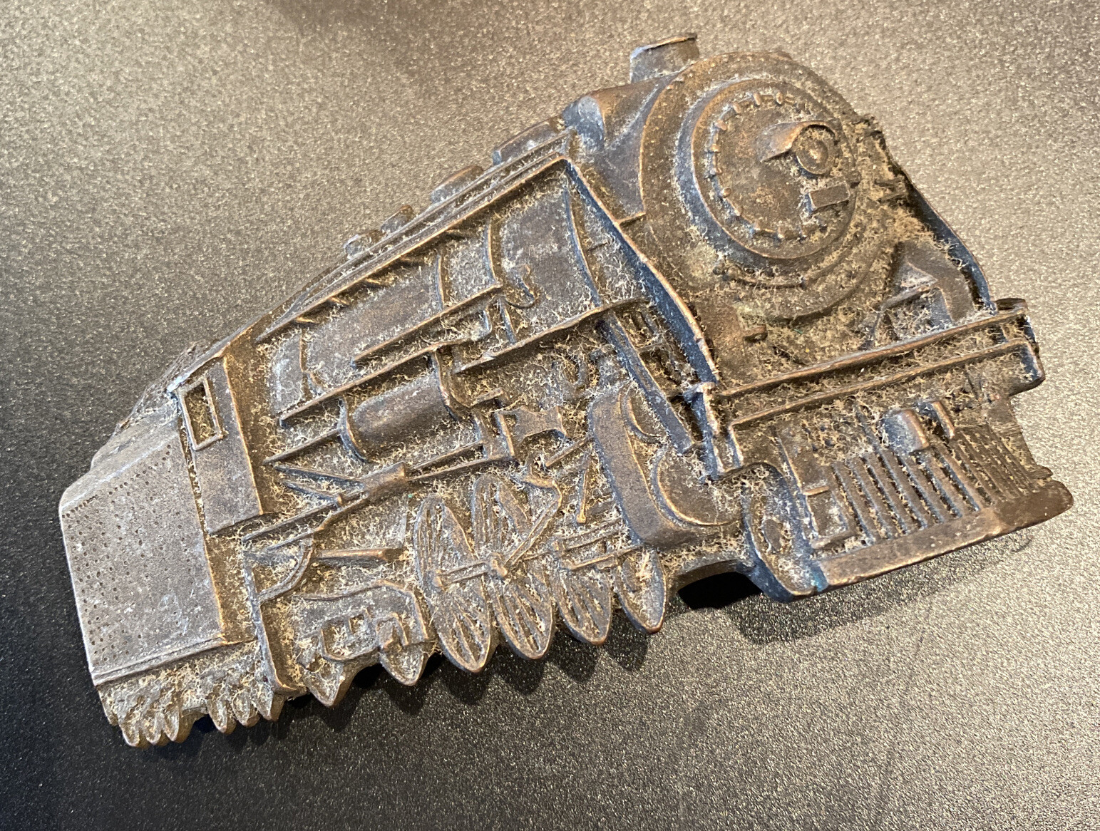 Vintage Brass Bronze Metal 1979 Train Railroad Belt B… - Gem