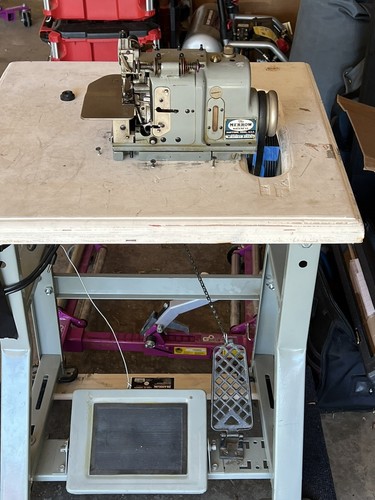 Merrow Industrial Sewing Machine M-4D-45 Head Table And Motor | eBay