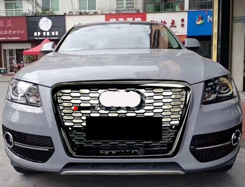 NEW style Front bumper mesh sliver grille Grill For Audi Q5 RSQ5 SQ5 ...