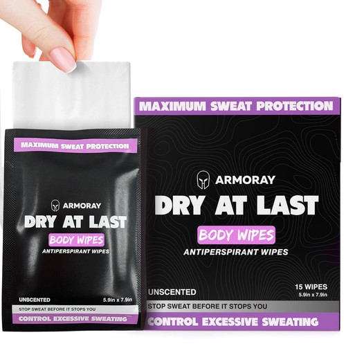 Dry At Last Body Antiperspirant Wipes - Individually Wrapped ...