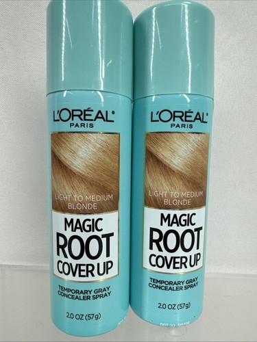 (2) L’Oréal Light To Medium Blonde Magic Root Spray Cover up Rescue ...