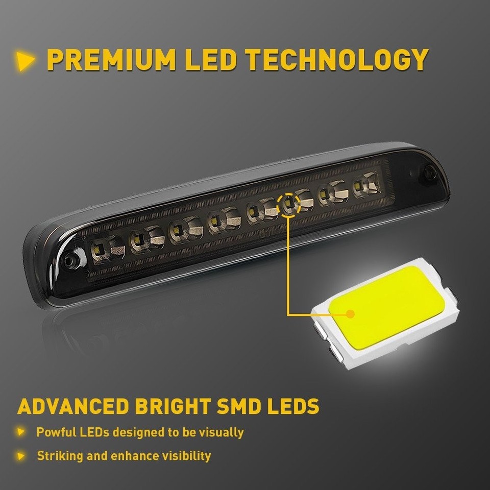 For 99-16 F250 Ford F350 F450 Super Duty LED 3rd Third Brake Light ...