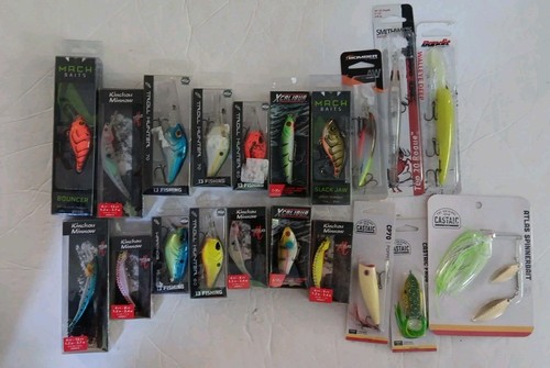 Fishing Lures Mixed Assortment HUGE Lot Of 20, ALL Brand New Factory ...