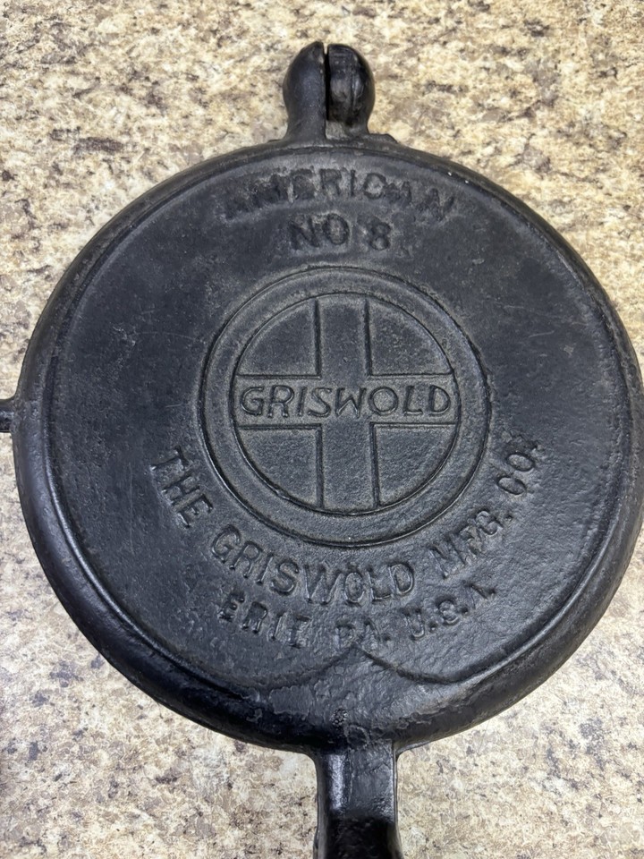 Griswold Slant Logo #8 Waffle Iron Paddles Dec 1 1908 NO BASE | eBay