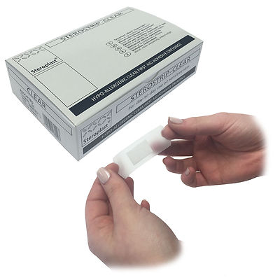 STEROPLAST STEROSTRIP WASHPROOF 100 ASSORTED CLEAR TRANSPARENT DRESSING ...