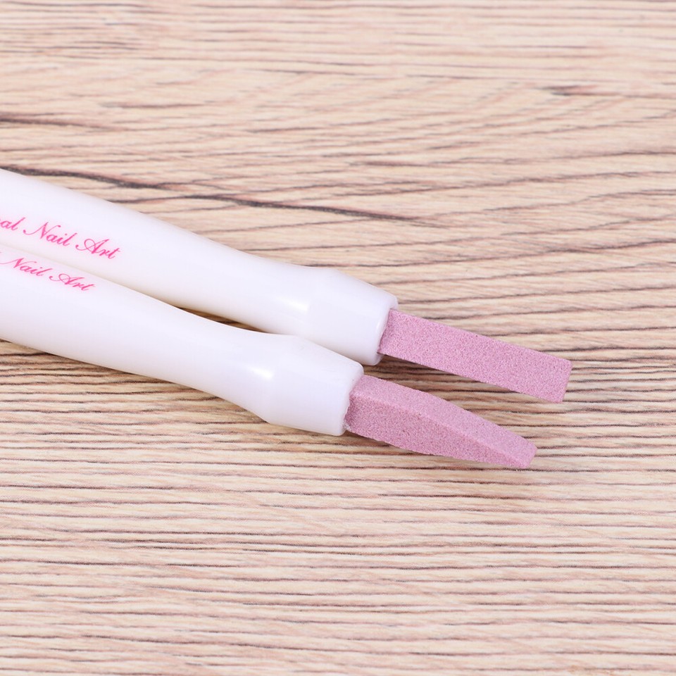 2PCS stone nail files for natural nails Nail Polishing Sticks Stone ...