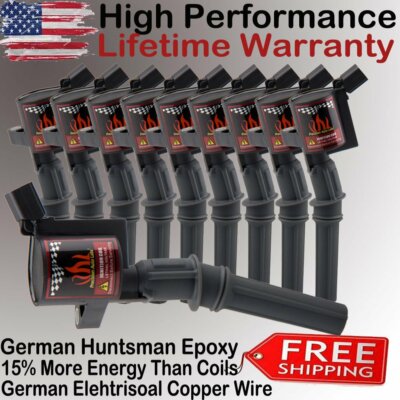 10X High Energy Ignition Coil Pack For Ford F150 F250 F550 4.6/5.4L ...