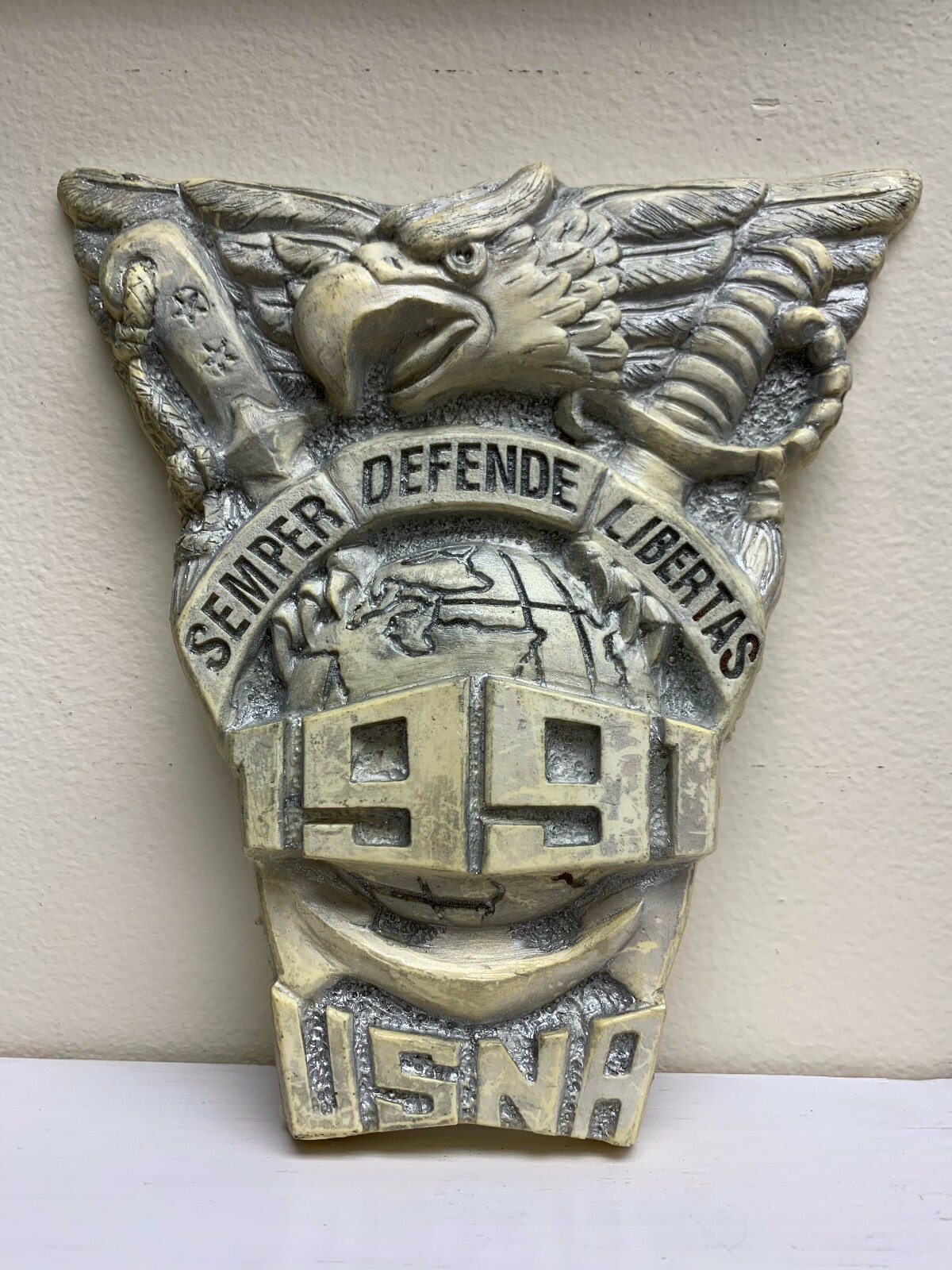1991 United States Naval Academy Class Crest Wall Decor, Hand Sculpted ...