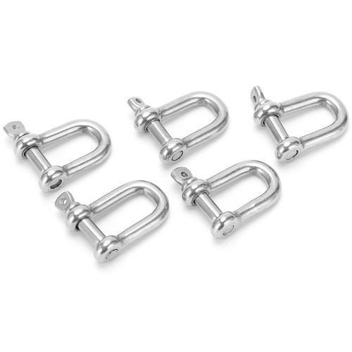Gd1 5Pcs M6 Straight D Shackle Short 304 Stainless Steel Breaking D ...