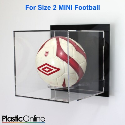 Wall Mounted MINI Football Display Case Football Shelf Signed ...