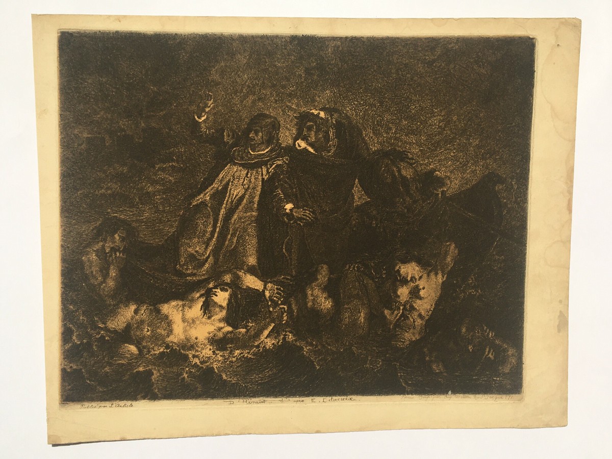 Dante And Virgil In Hell Delacroix Dante And Virgil In Hell The Barque