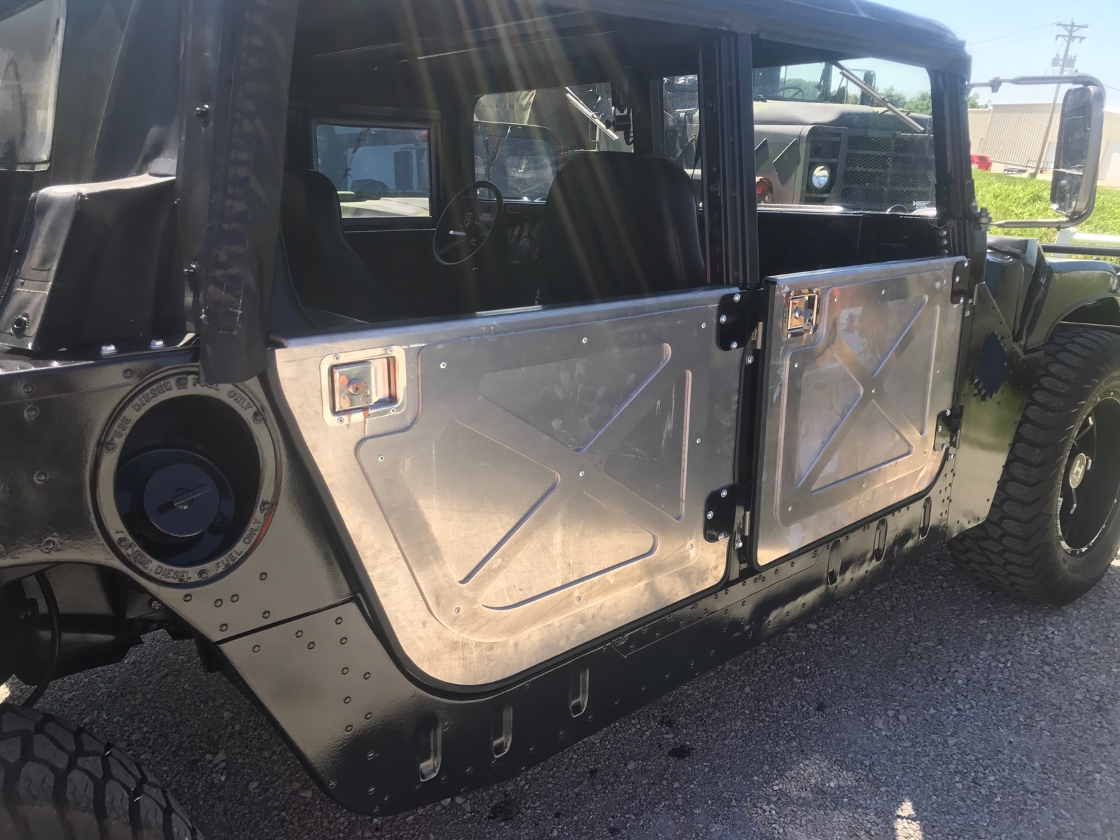 Aluminum Half Doors Kit For HMMWV/ Humvee (Set of 4) M998 M1123 M1045 ...