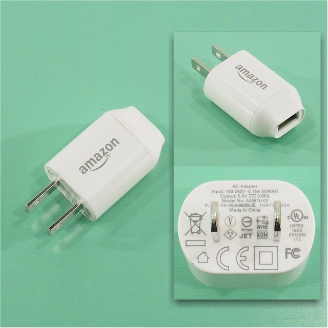 Genuine Amazon AC Power Adapter Charger 5v 0.85a USB Cable A00810-03 ...